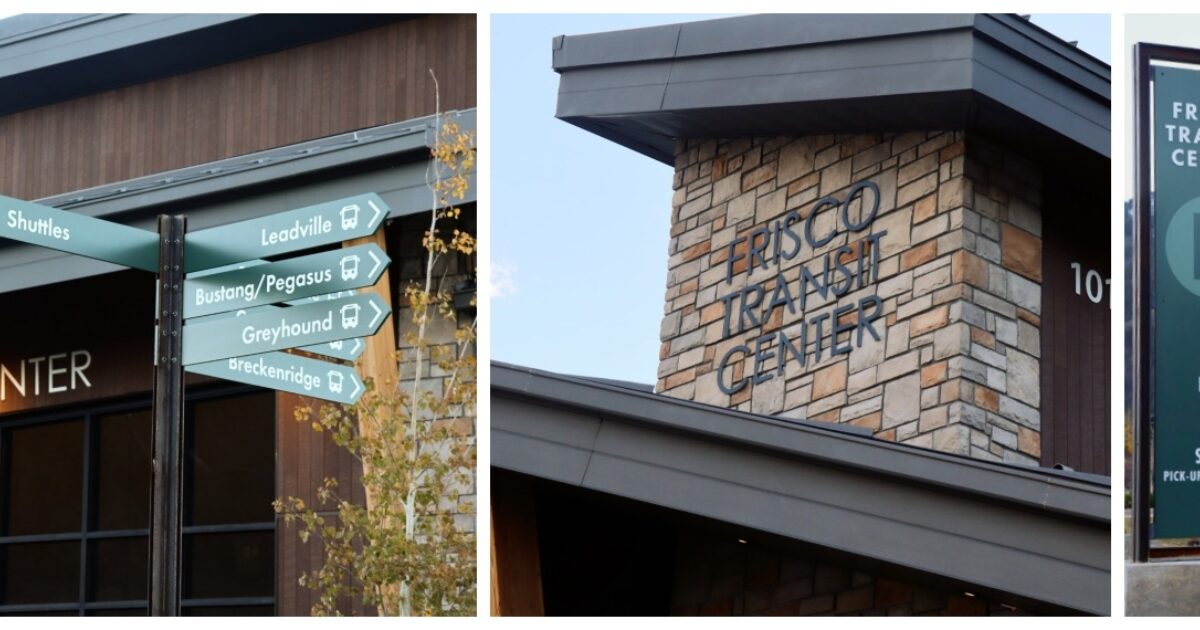 Frisco Transit Center Signage: Follow Us to Fresh Powder in the Rocky ...