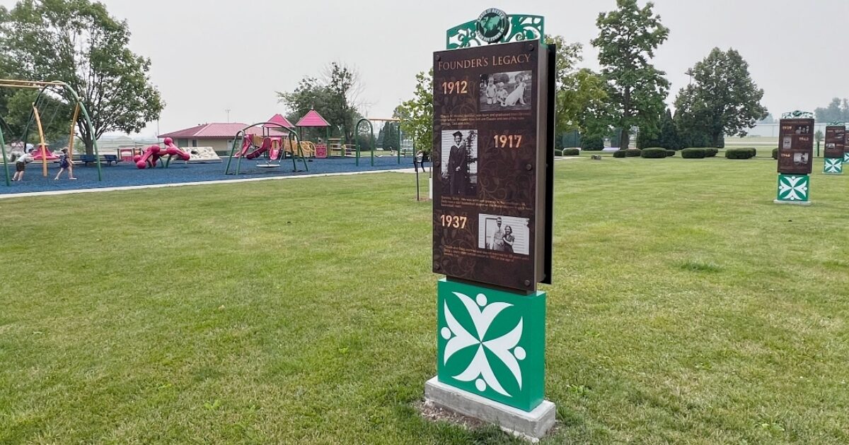 Ahrens Park: Signage Completes this Walk in the Park